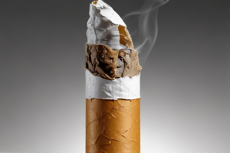 The Smoldering Remnants of a Cigarette: A Symbol of Addiction and ...