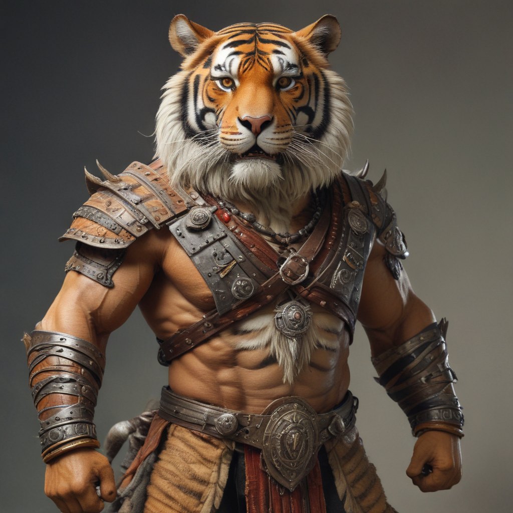 anthropomorphic tiger warrior