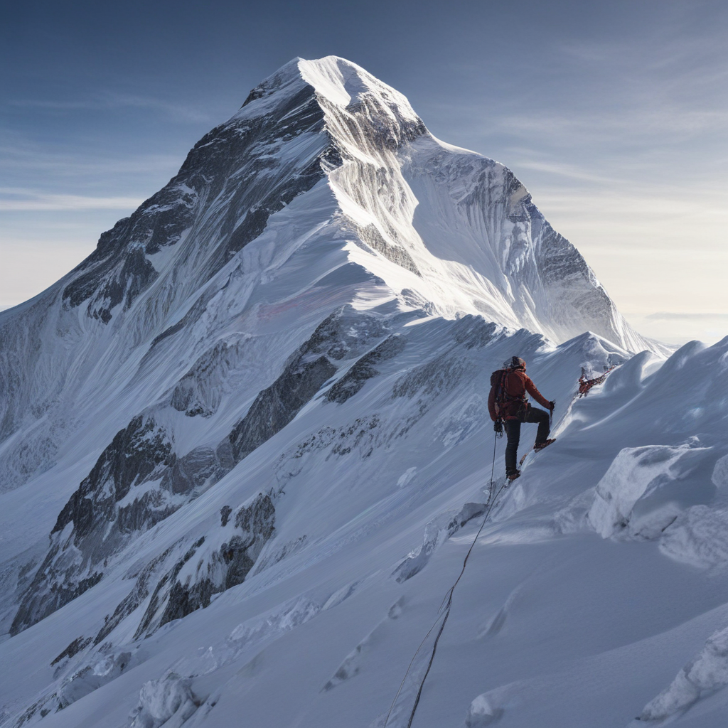 Climbing mount Everest