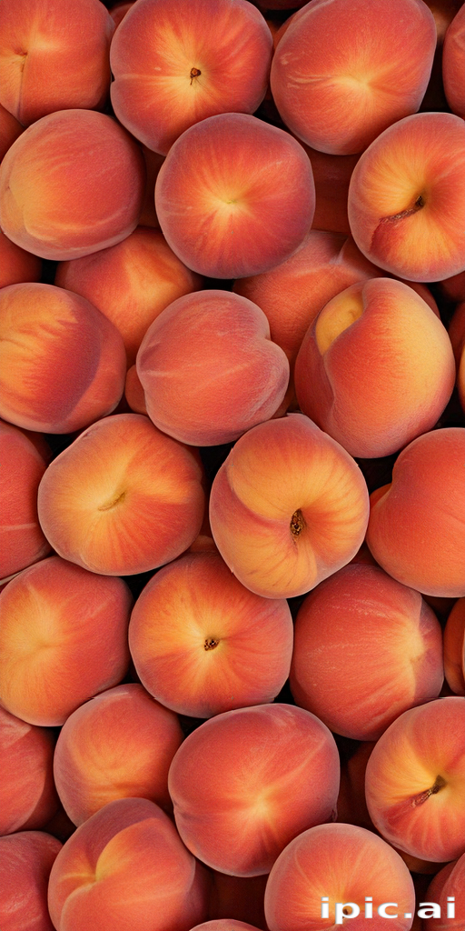 A Colorful Display of Fresh, Juicy Peaches Piled Together in Abundance.