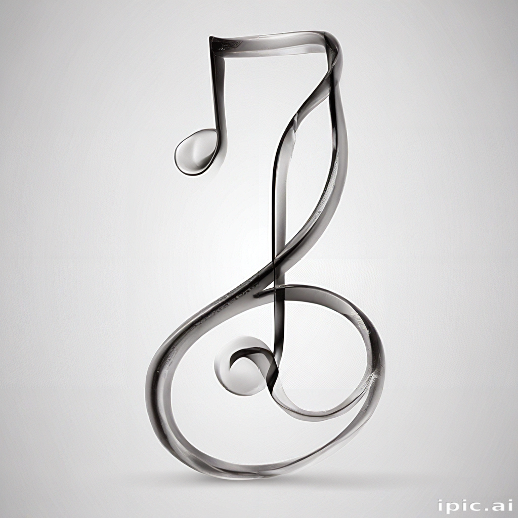 Elegant Design of a Musical Note Representing the Art of Music