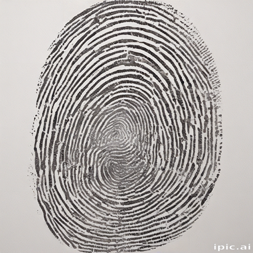 Intricate Patterns of a Fingerprint Representing Unique Personal ...