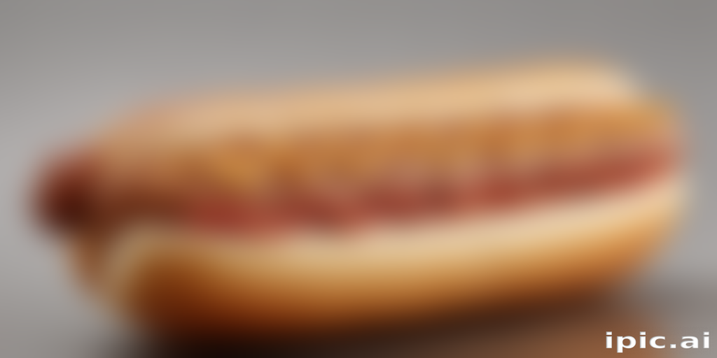 Delicious Hot Dog Served in a Soft Bun with Tasty Condiments.