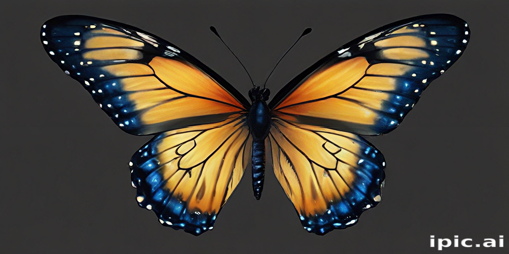 A Stunning Close-Up of a Monarch Butterfly with Vibrant Colors