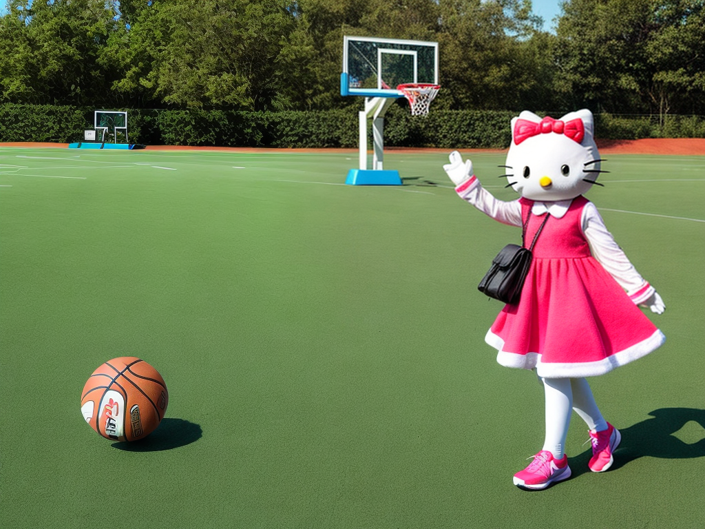 basketball hello kitty daughter