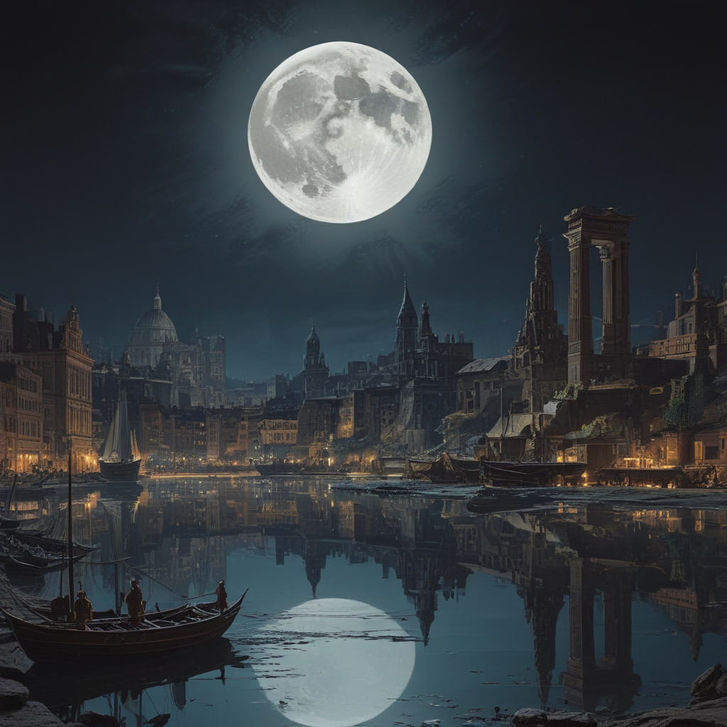 roman empire jean giraud moebius oniric landscape piranesi lake ...