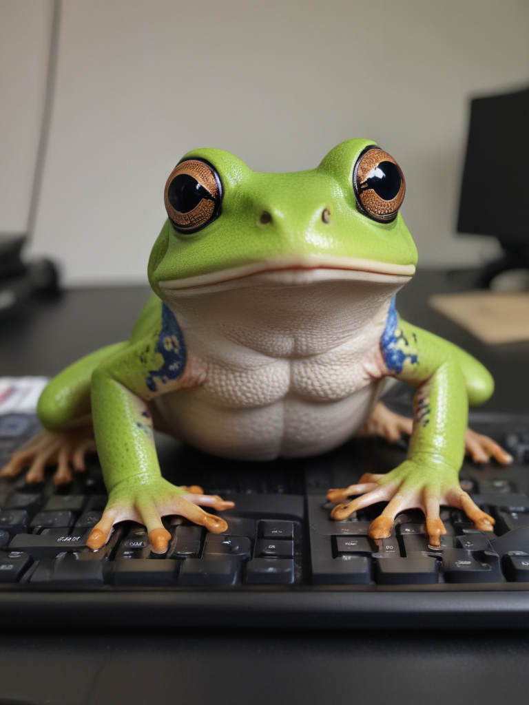 A realistic frog gaming on PC