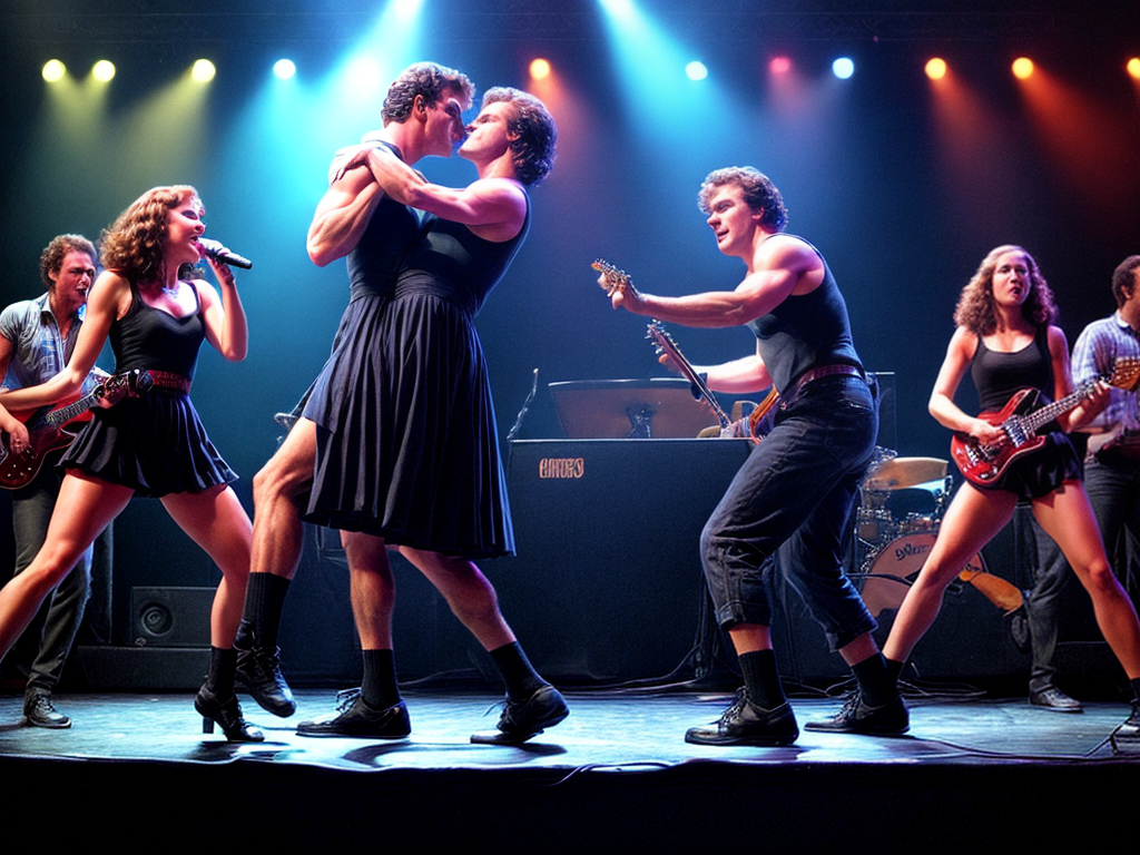 Epic scene from movie Dirty dancing in a heavy metal concert in front ...