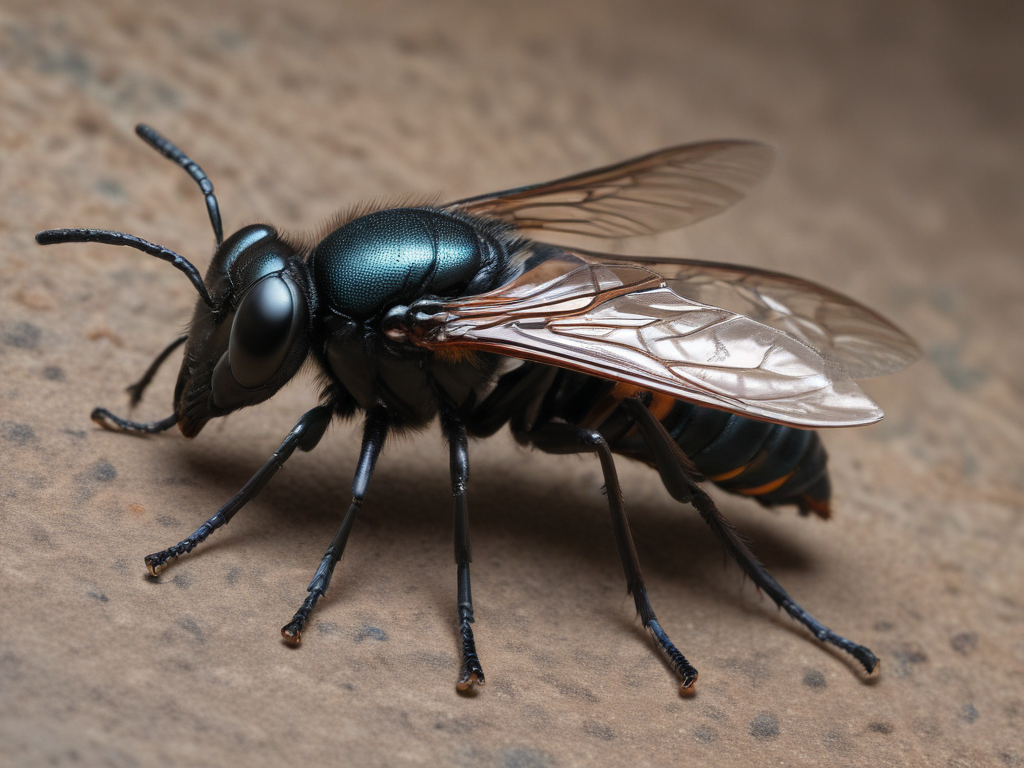 A Close-Up View of a Fascinating Insect with Intricate Details and ...