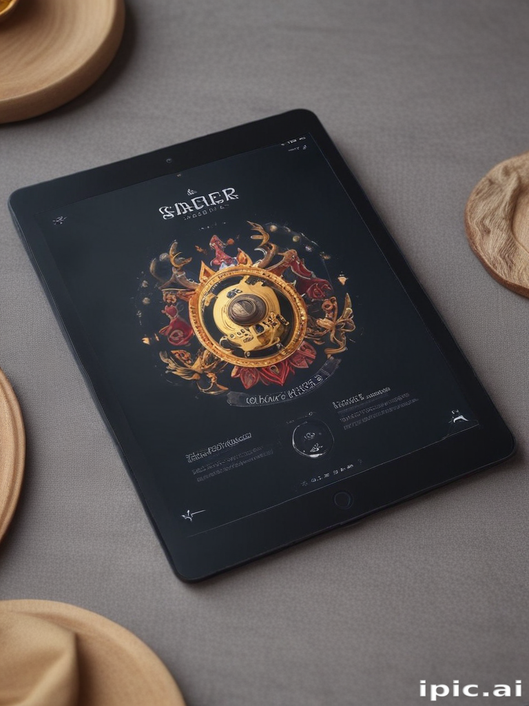 Artistic Display of a Digital Game Interface on a Tablet Device