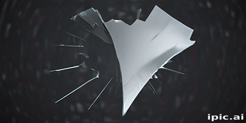Abstract Representation of Shattered Glass with Dynamic Background Effects