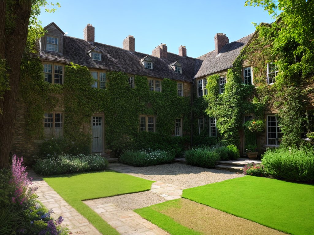 English courtyard
