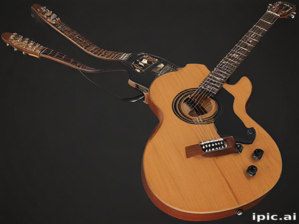 Unique Acoustic Guitar Design Featuring Multiple Neck Configurations ...