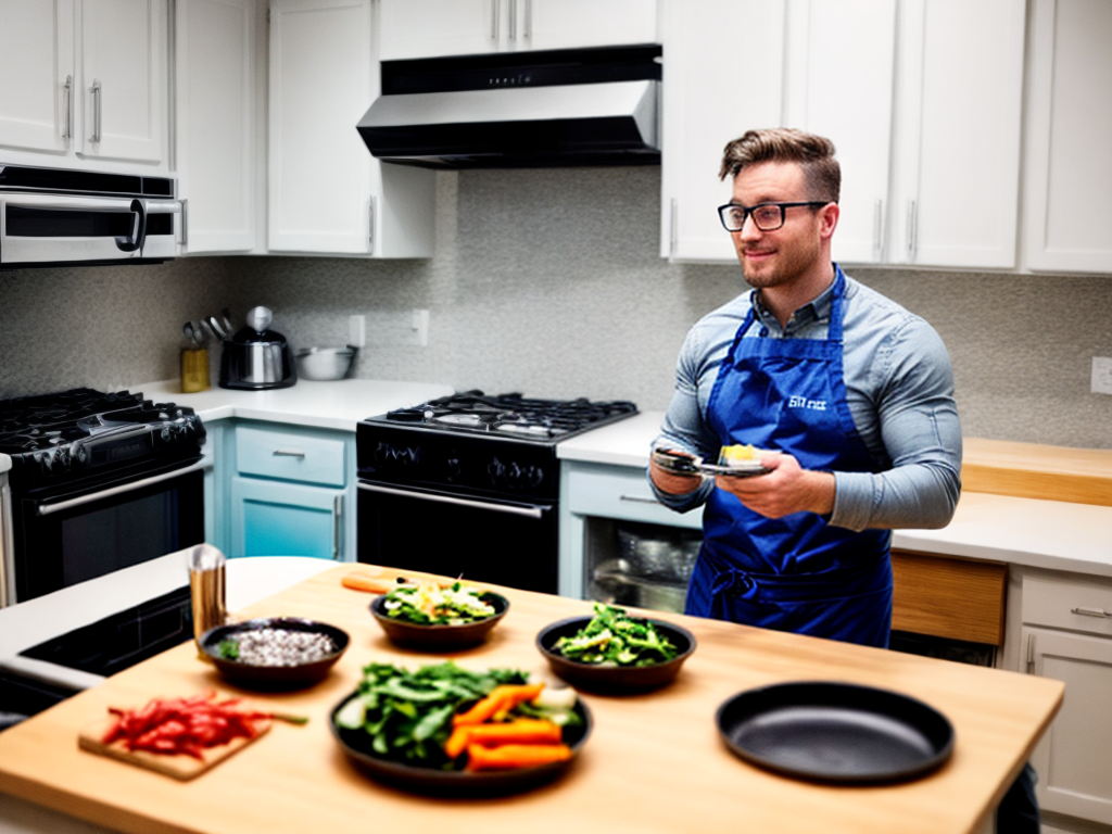 someone making a cooking video