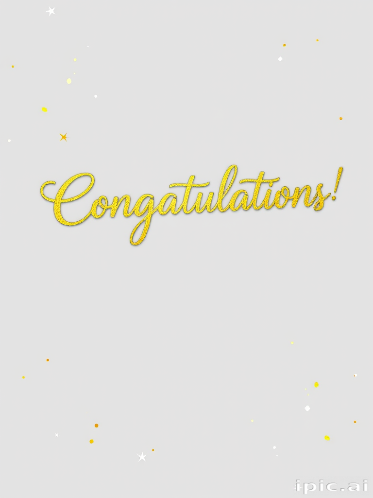 Celebrating Your Success: A Joyful Congratulations with Sparkling Gold ...