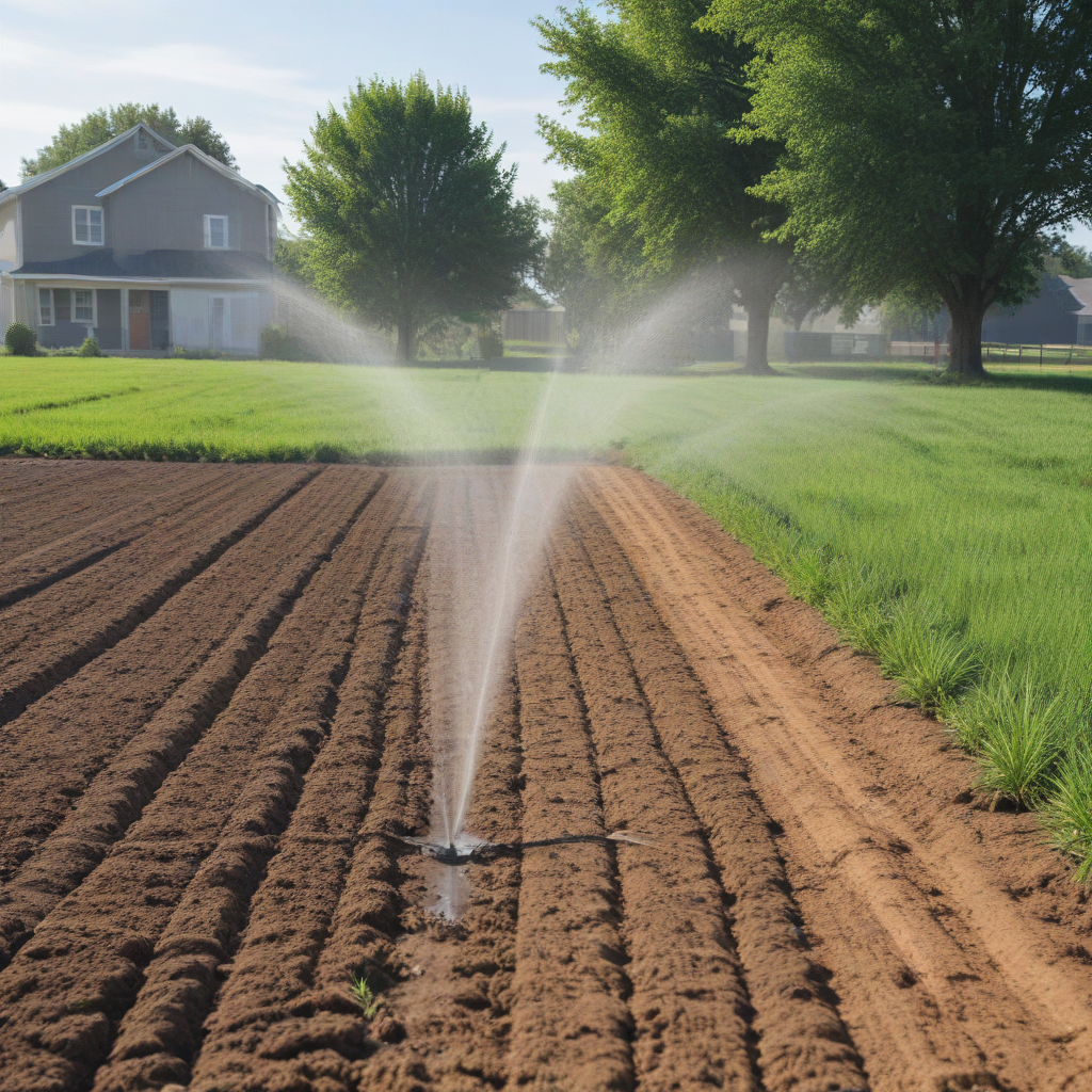 Draw an Irrigation designs for farm