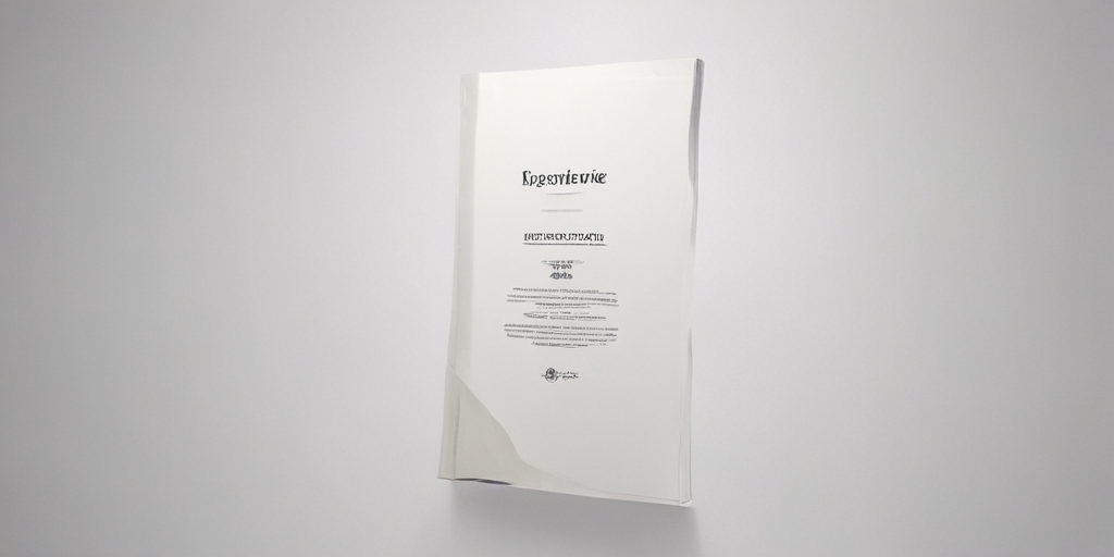 Artistic Interpretation of a Distorted Document Displayed on a Wall