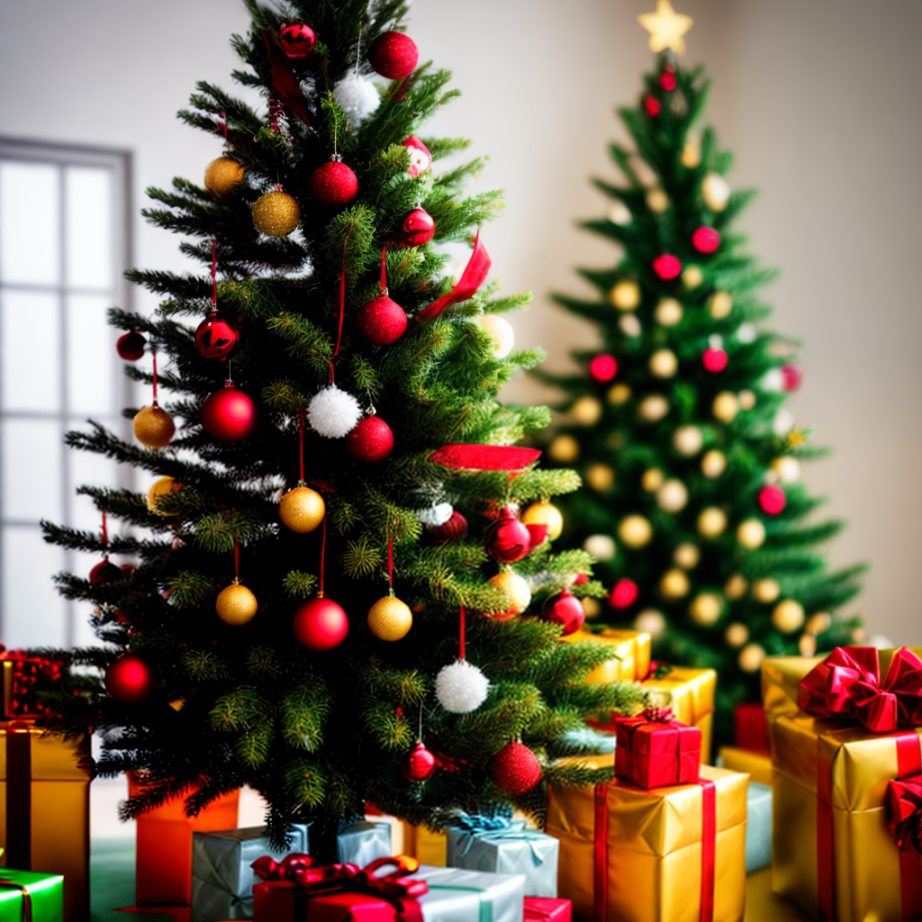 Wifi symbols on christmas tree