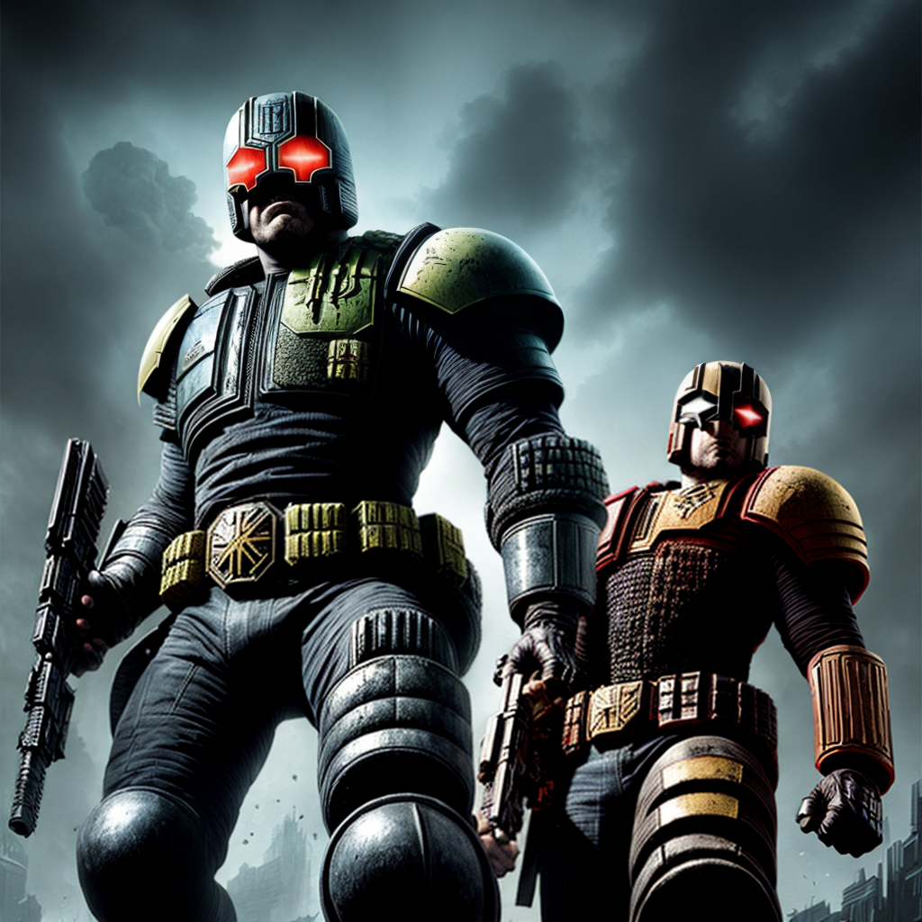 judge dredd apocalypse fantasy art poster