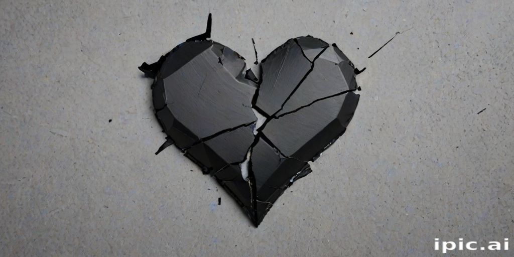 Fragmented Heart: A Symbol of Love's Fragility and Resilience