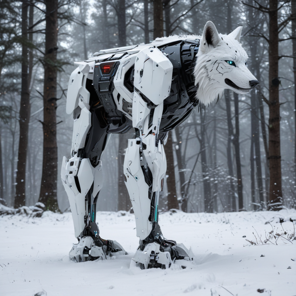 asus rog strix, transformer, full body, tron, white neon where wolf ...