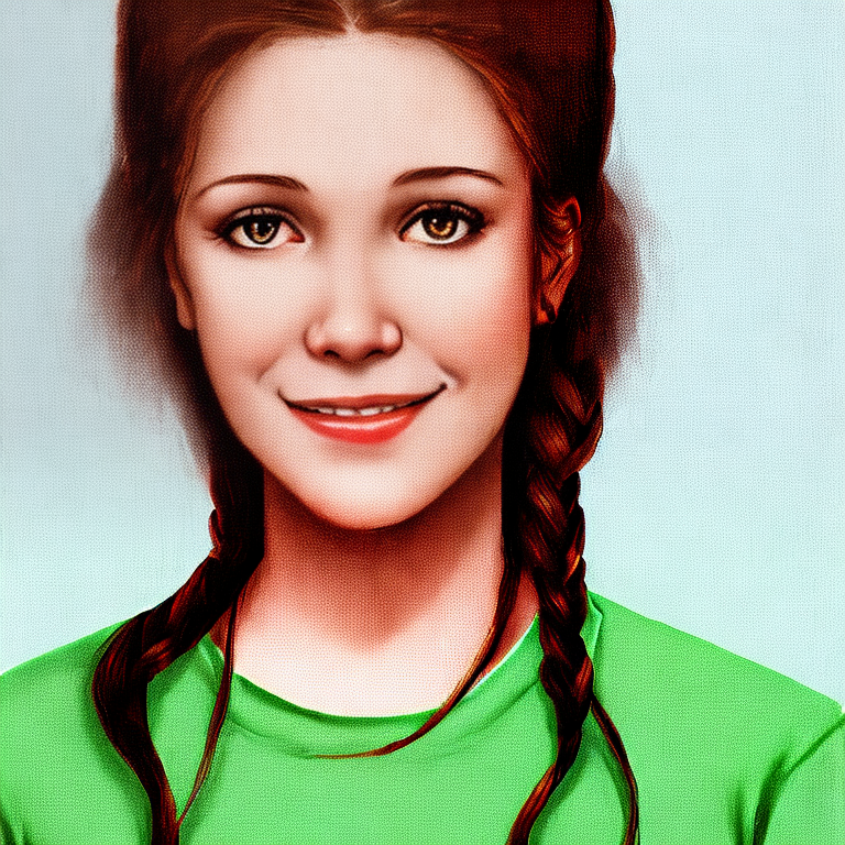 Full length portrait of Carrie White, from Steven Kings novel Carrie