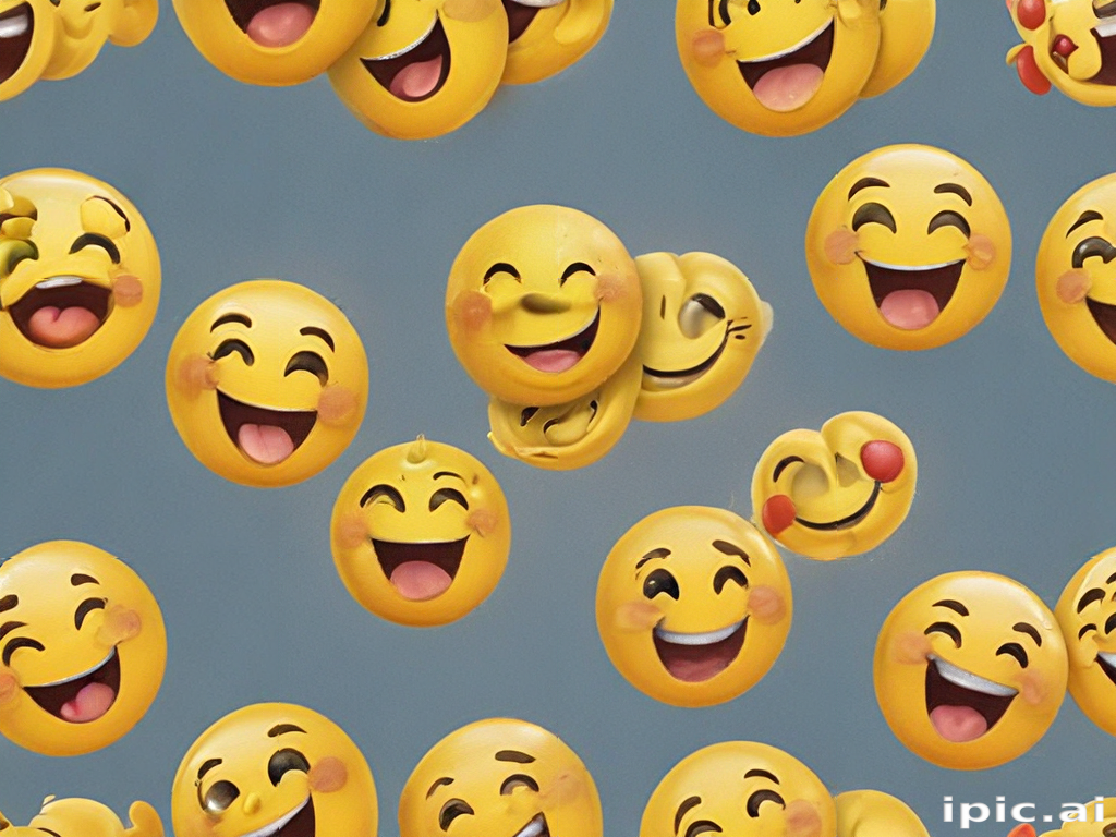 A Colorful Collection of Joyful Emoji Faces Spreading Happiness Everywhere.