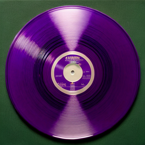 Purple vinyl record