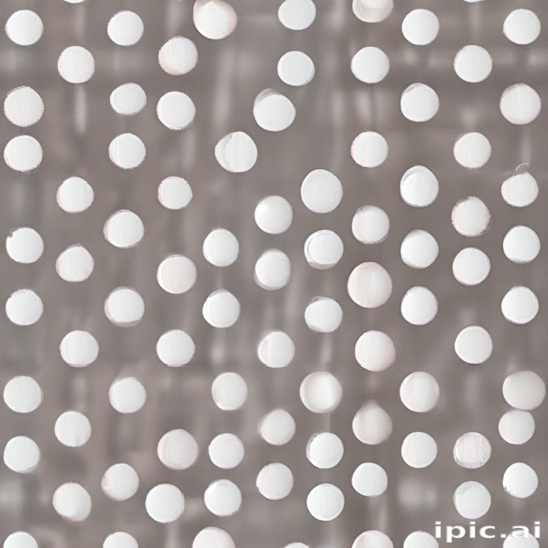 Abstract Pattern of White Dots on a Soft Gray Background Texture