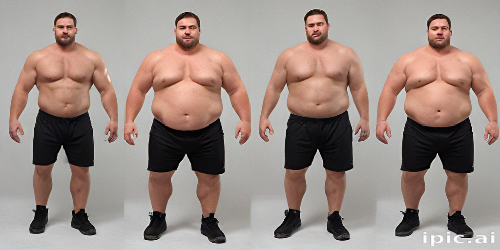 Transformative Journey: A Man's Body Transformation from Different Angles