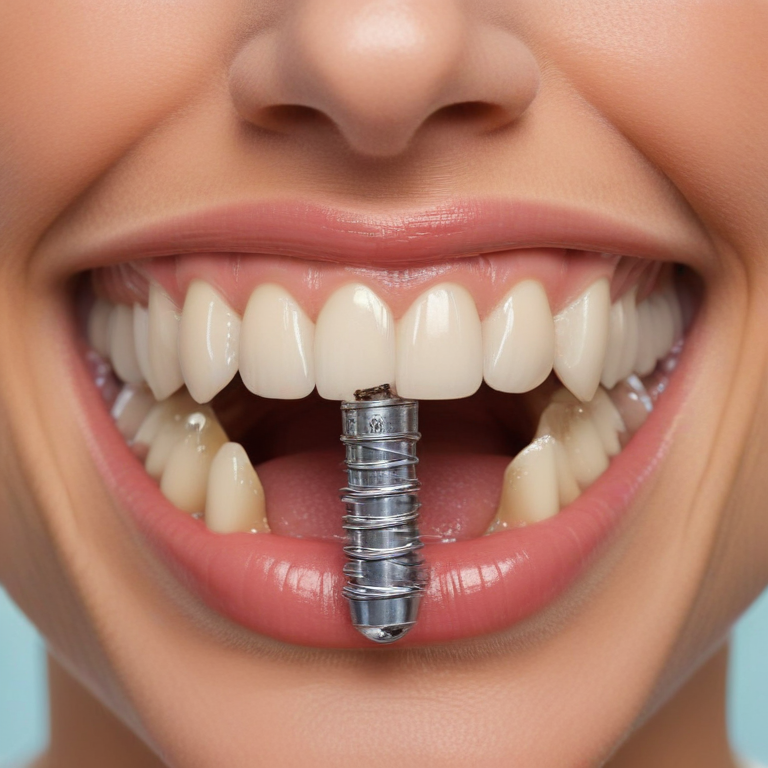 modern, inovative dentist and implants, teeth, modern, futuristic ...