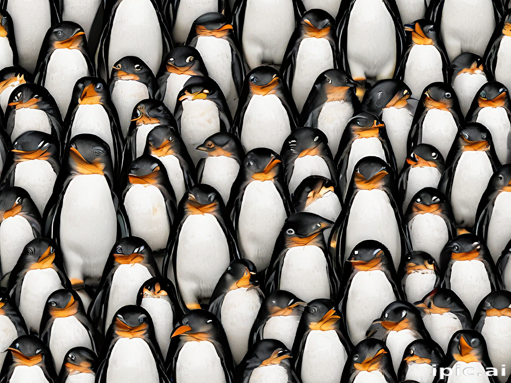 A Large Group of Penguins Gathering Together in Their Natural Habitat.