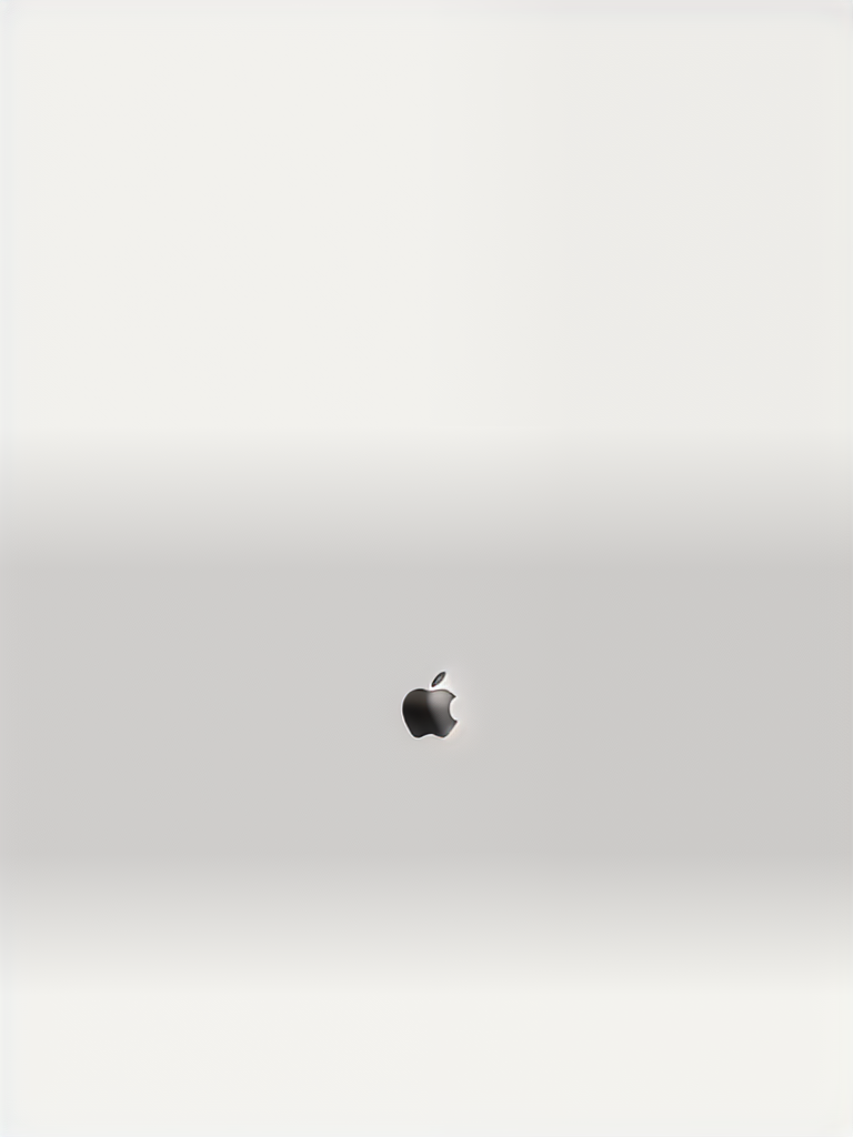 Minimalist Apple Logo on a Clean White Background, Symbolizing ...
