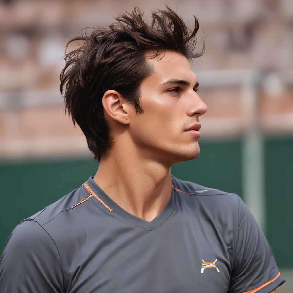 aaron slim tennis modern man hair ace fast rolland garros