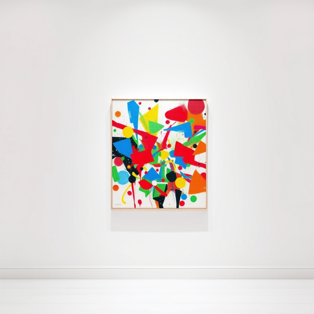 Vibrant Abstract Art Featuring Colorful Shapes and Dynamic Patterns on ...