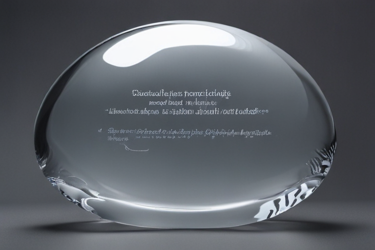 Elegant Crystal Award Featuring Inspirational Quote and Exquisite ...