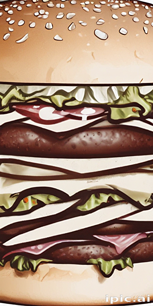 Deliciously Layered Burger with Fresh Ingredients and Tasty Toppings