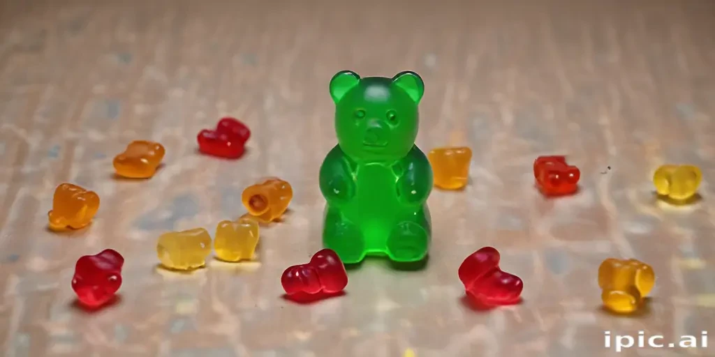 Colorful Gummy Bears: A Playful Arrangement of Sweet Treats in Various ...