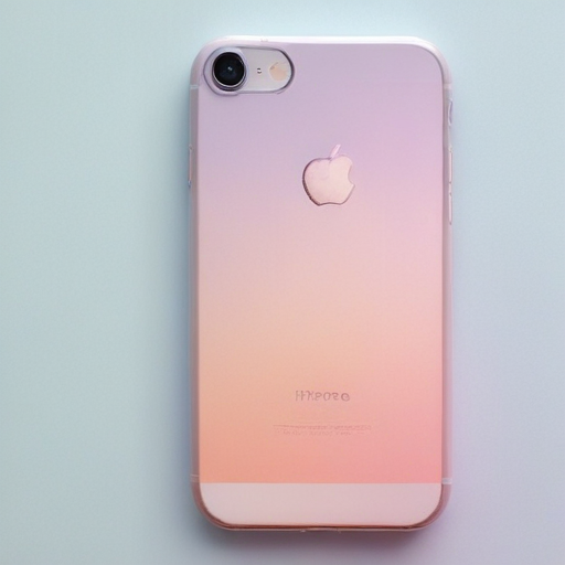 Stylish Gradient Phone Case Featuring the Iconic Apple Logo Design