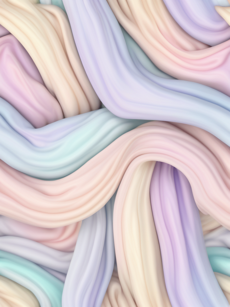 Soft and Flowing Pastel Textures Intertwined in a Dreamy Pattern