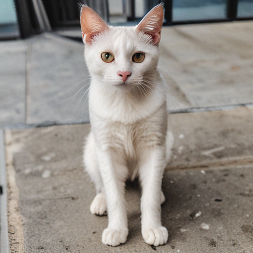 Cat with human legs