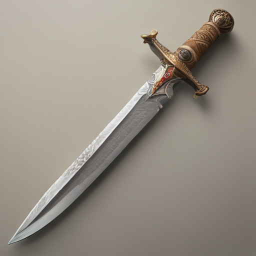 Exquisite Antique Dagger with Intricate Details and Elegant Handle Design