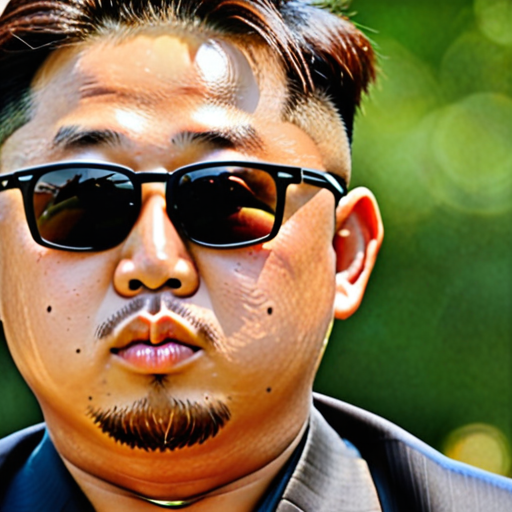 kim jon un sun tanning