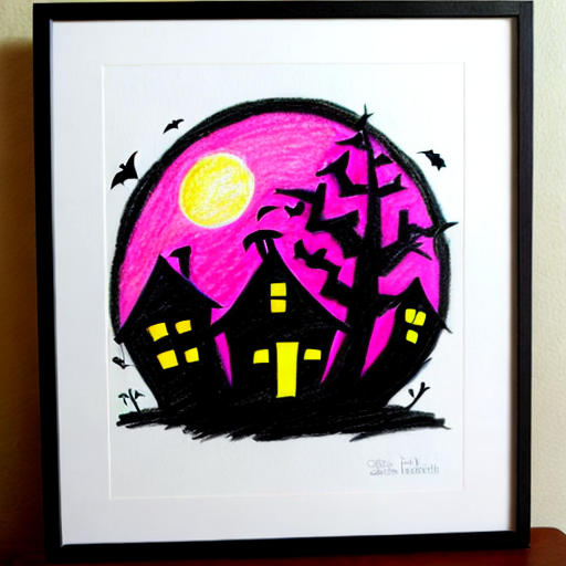spooky cartoon halloweeen drawing