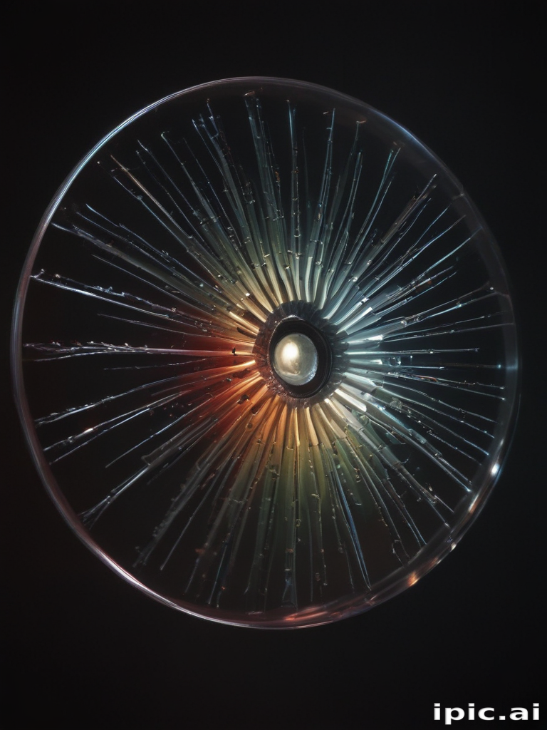 Stunning Abstract Design of a Light Fixture with Radiant Patterns