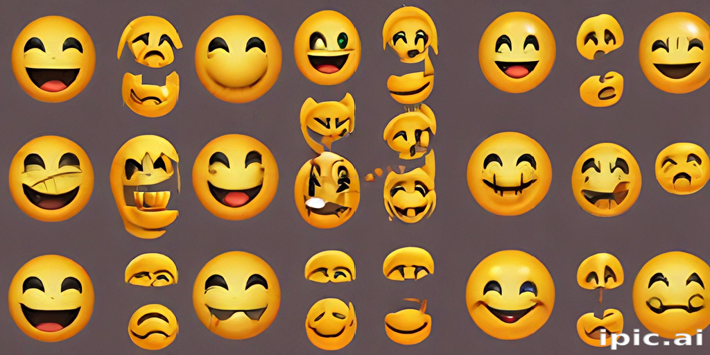 A Colorful Collection of Expressive Emojis Displaying Various Emotions ...