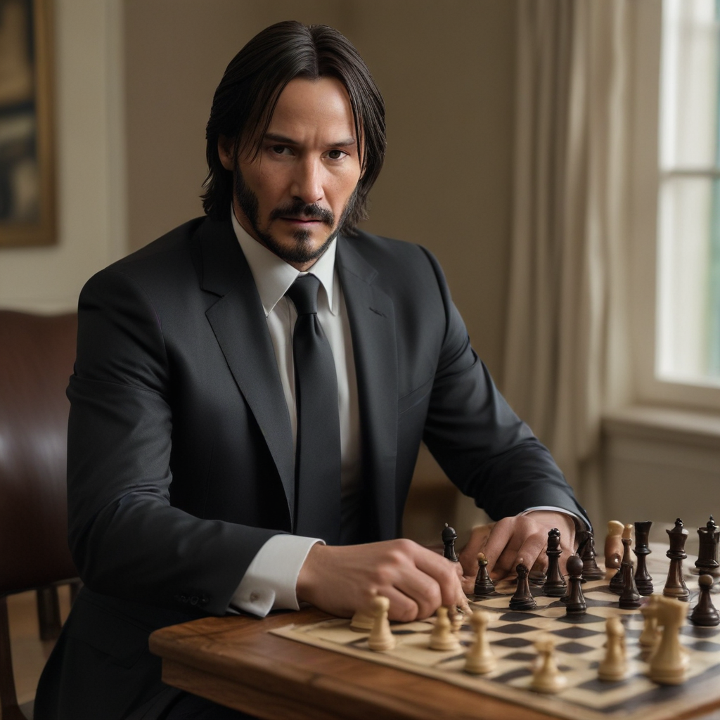 Create a real scenario with the movie character "John Wick", played by ...