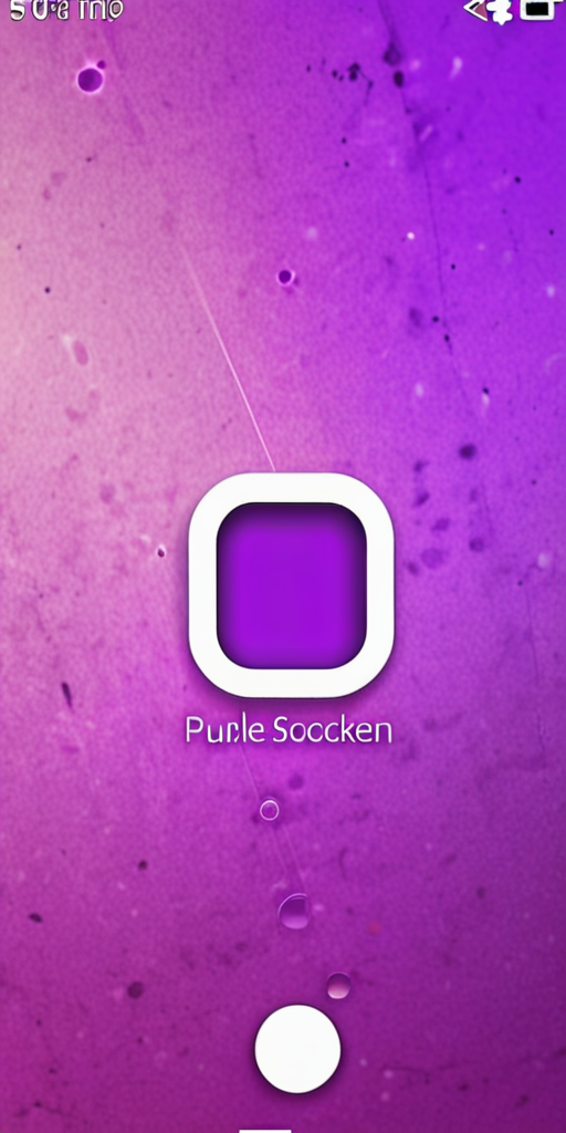 Vibrant Purple Background Featuring the App Icon for Purple Soccken