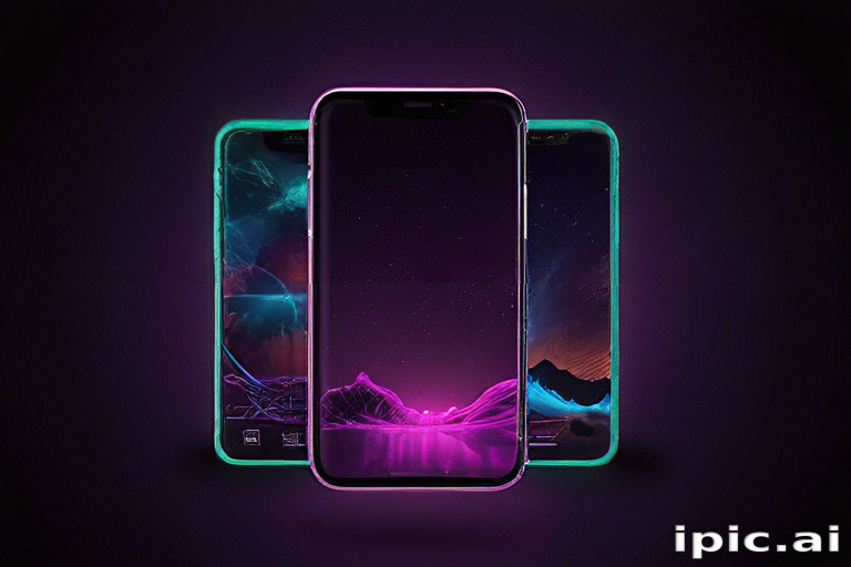 Futuristic Smartphone Design Showcasing Vibrant Colors and Stunning ...