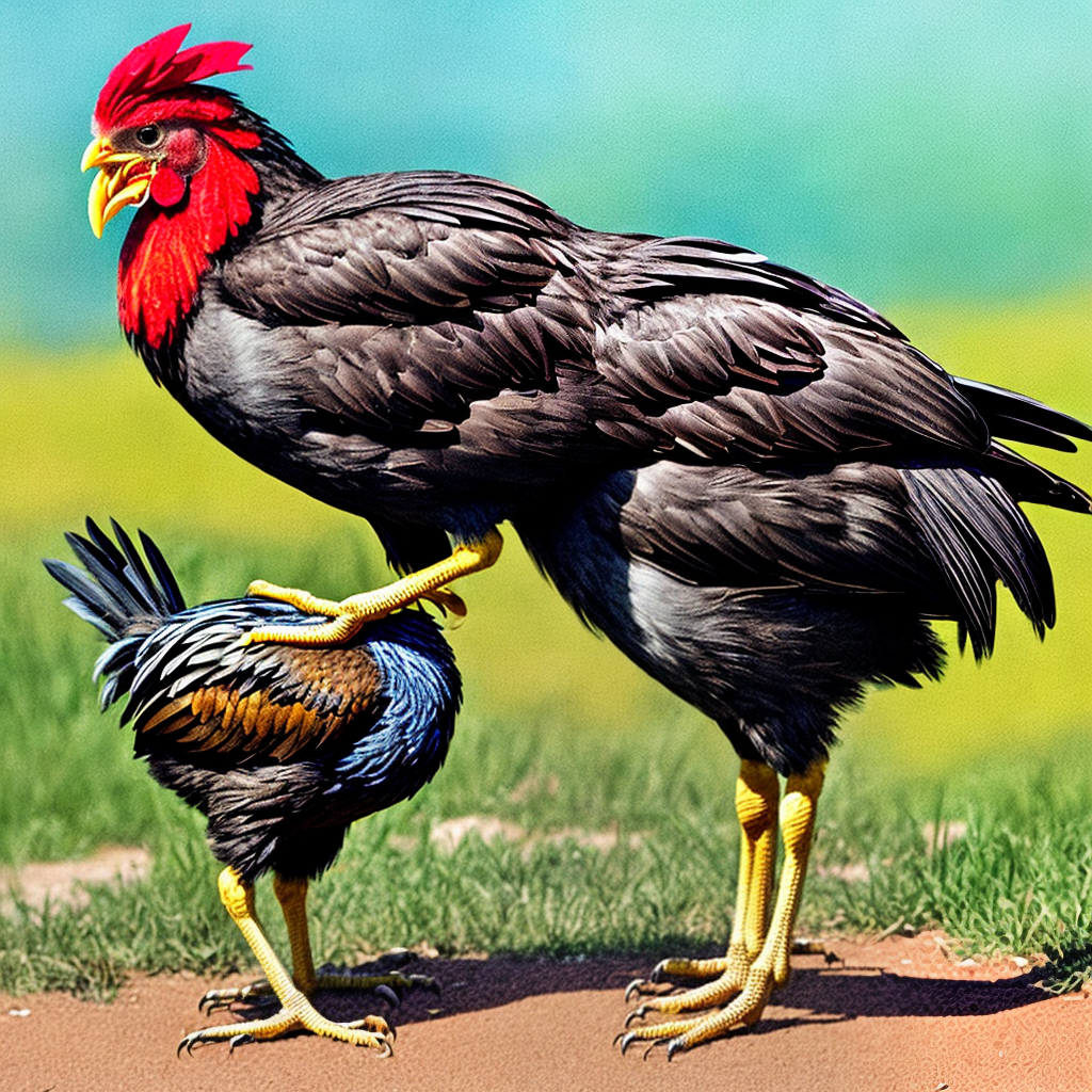 chicken in 3000 bc with sword